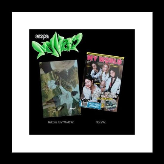 Aespa My World 3Rd Mini Album Cd+Pob+Photocard+Tracking Sealed (Zine 2 Version Set)[J1039 ...