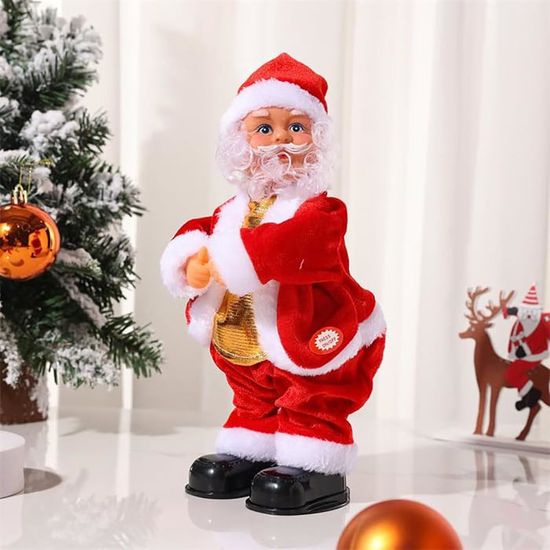 Père Noël Dansant Musical Électrique, Jouet Festif Noël Chantant et ...