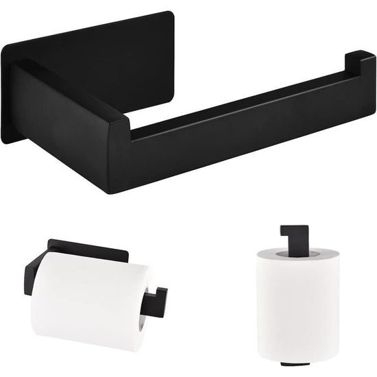 Porte Papier Toilette Auto-adhésif, Support Rouleau WC Adhesif, Support ...
