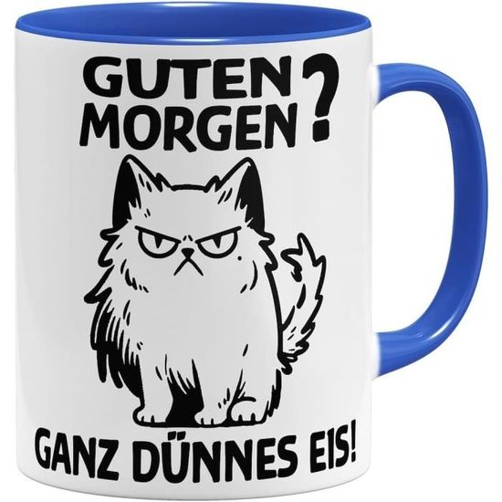® Tasse Humoristique Avec Inscription En Allemand « Morgenmuffel Cat ...