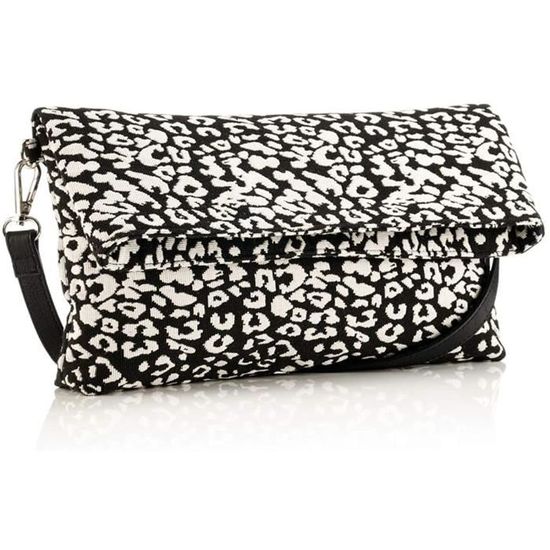 The Handbag Edit Clutch/Crossbody, Pochettes femme, Blanc (Leopard ...
