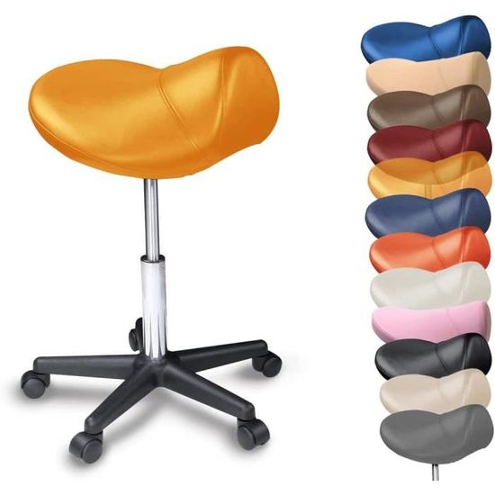 Tabouret réglable à roulettes - Diverses Couleurs au Choix - 360 ...