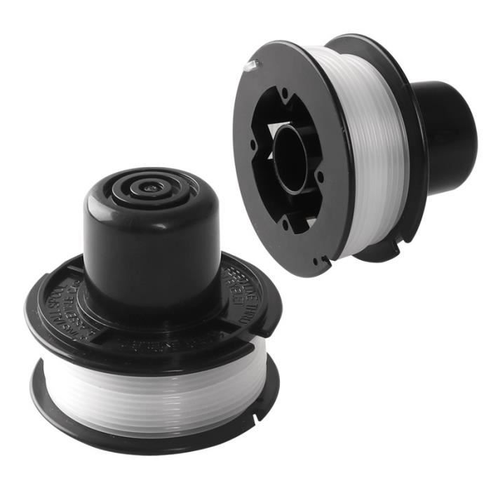 2Pcs Bobine de fil compatible avec BLACK+DECKER RS-136 Débroussailleuse Bobine de Rechange,1 ...