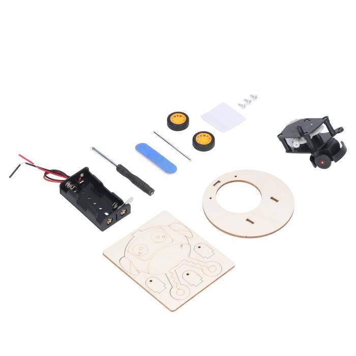 Robot d'évitement d'obstacles à faire soi-même en bois DIY Évitement d ...