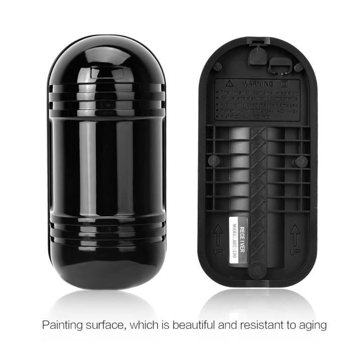 Alarme infrarouge du capteur 100m IR de détection active de barrière de ...