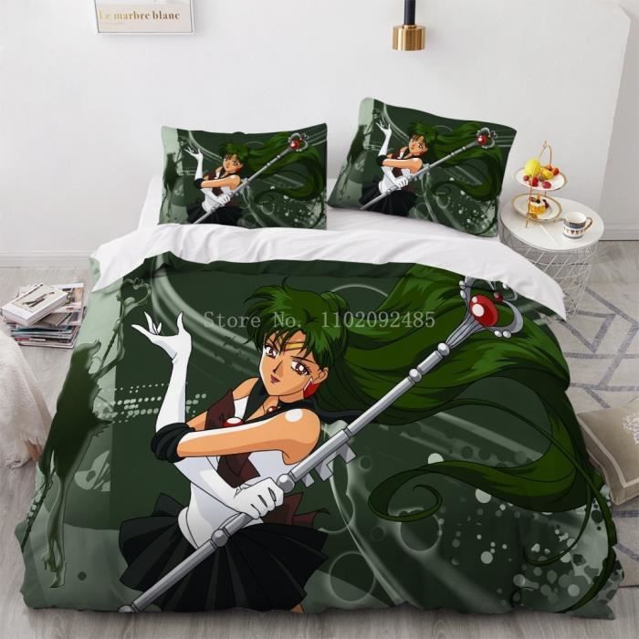 Verser17 - AU simple (2 PC) - Parure de lit thème Sailor Moon, Housse ...