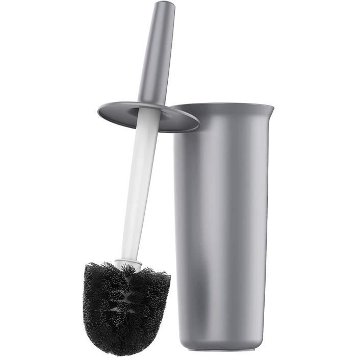 Brosse WC Balayette WC avec Support pour Salle de Bain, Gris, Lot de 1 ...