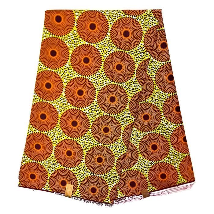 Wax pagne tissu africain collection HITARGET 6Yards super cire imprimé ...