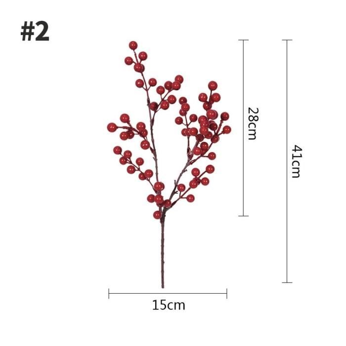 S2 Plantes Artificielles - Fruit de fortune Éldoré rouge, Fleur ...