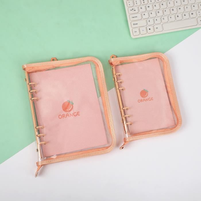 Classeur à Feuilles Mobiles - flushed - Transparent - 45 Pages - Sangle ...