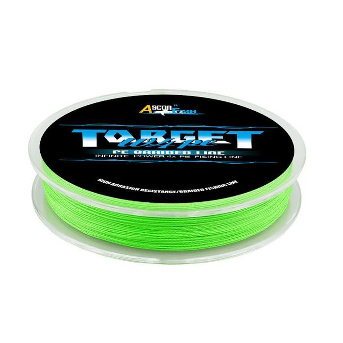 Fil de pêche,Ligne de pêche tressée 4 brins,100M 300M,Super PE vert ...