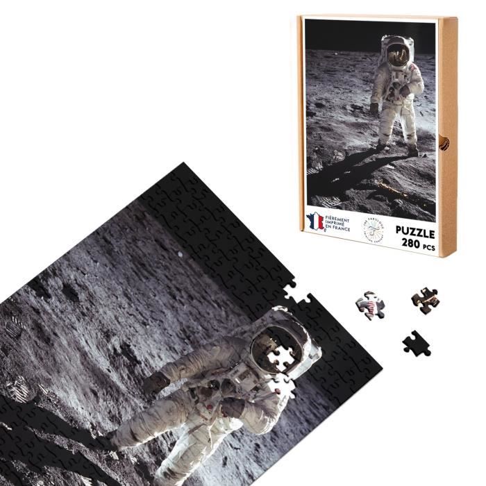Puzzle Classique 280 pièces Neil Armstrong Premier Pas Sur La lune ...
