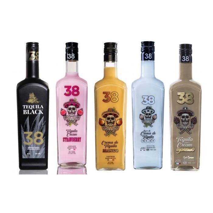 Pack découverte crèmes de Tequila 38 - La cave Cdiscount