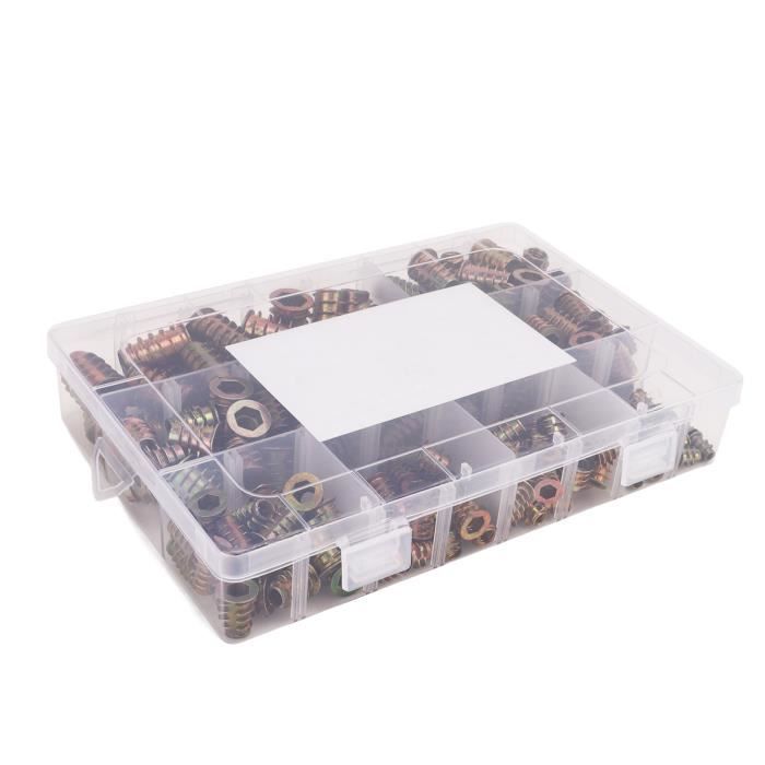 Écrous M4 Écrous Filetés Crous À Inserts Filetés, 200 Pièces Kit D'Assortiment D'Écrous À ...