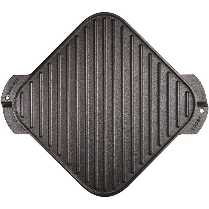 Grille réversible - LODGE - 26,67 cm - Plaque en fonte - Petit ...