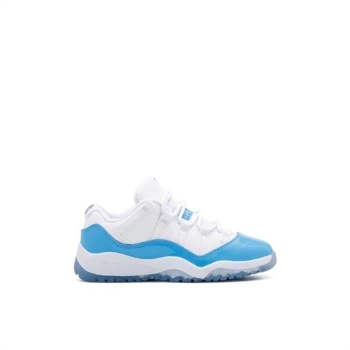Chaussures de sport - Air Jordan - 11 Retro Low UNC - Blanc bleu - Enfant - Respirant ...