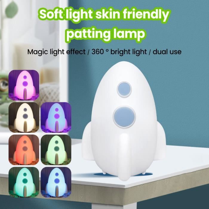 LED Veilleuse Enfants-7 Couleurs Lumiere LED Veilleuse Enfant ...