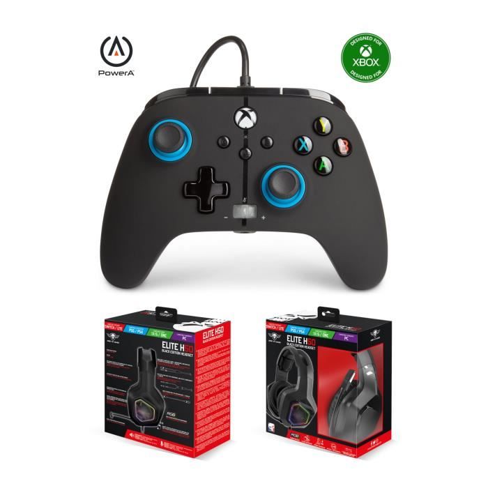 Casque et Manette - GAMING PRO - EH50BK - LEDS RGB - Filaire ...