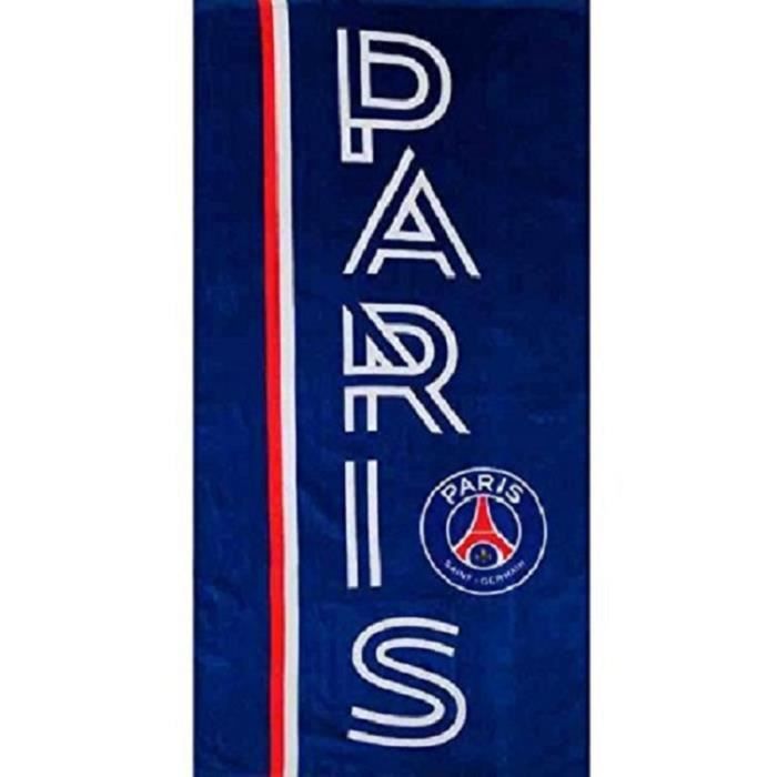 SERVIETTE ENFANT PSG PARIS SAINT GERMAIN 70 CM X 140 CM - Cdiscount Maison
