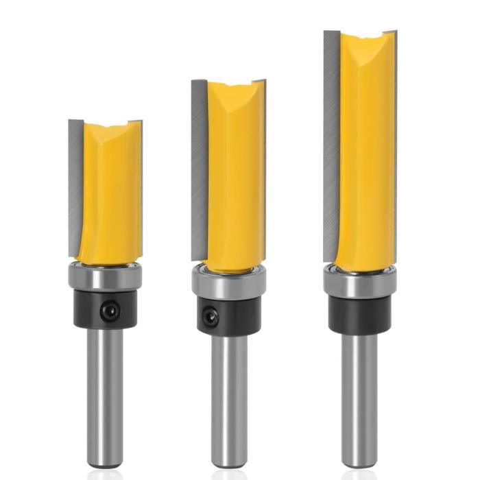 3Pcs Fraises pour Défonceuses Fraise à Copier en 8mm Tige, Fraise à ...