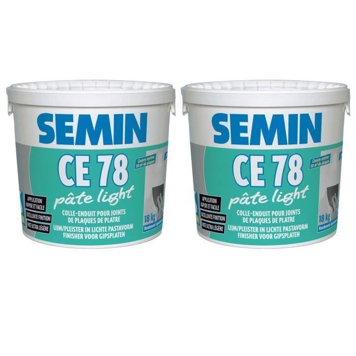 Enduit pour Joint Allégé CE 78 Pate Light Semin, Prêt à l'Emploi, Seau ...