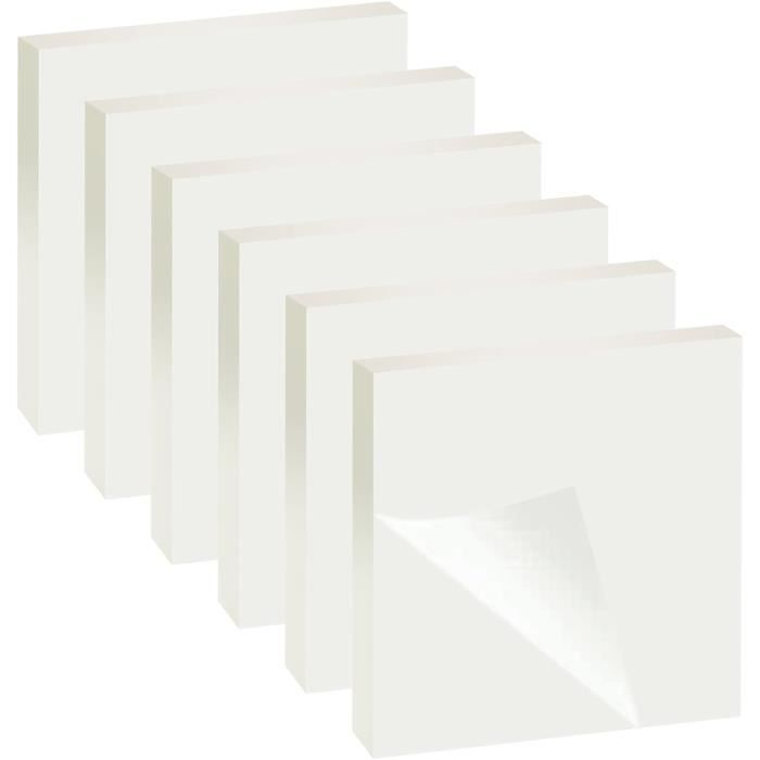 300 Feuilles Transparent Sticky Notes 75x75mm Imperméable Translucent ...