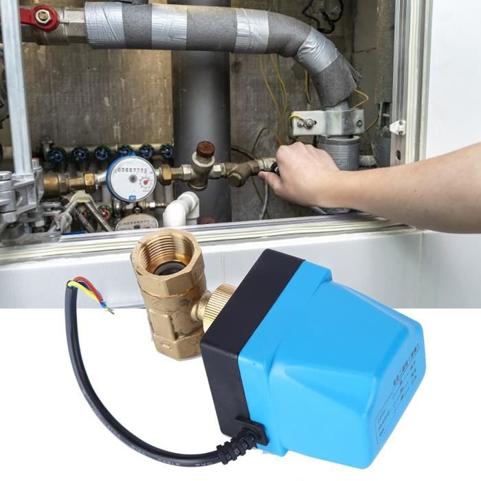 LIU-7842372251061-YID Vanne à bille électrique Vanne à boisseau sphérique électrique 2 voies 3 ...