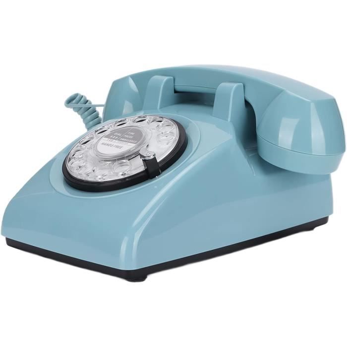 Téléphone Rotatif, Téléphone Fixe Rétro Vintage Pour La Maison ...