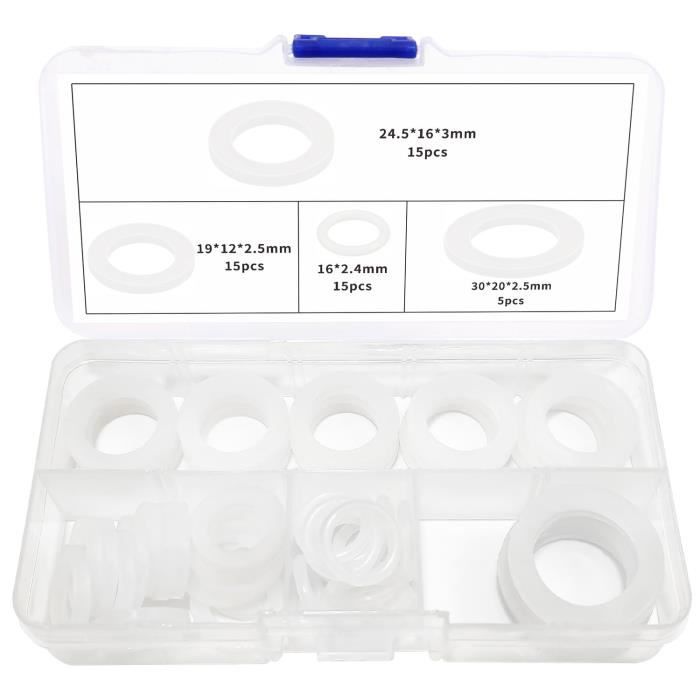 50 Pièces Rondelle De Joint En Silicone, Joint Torique D'Étanchéité ...
