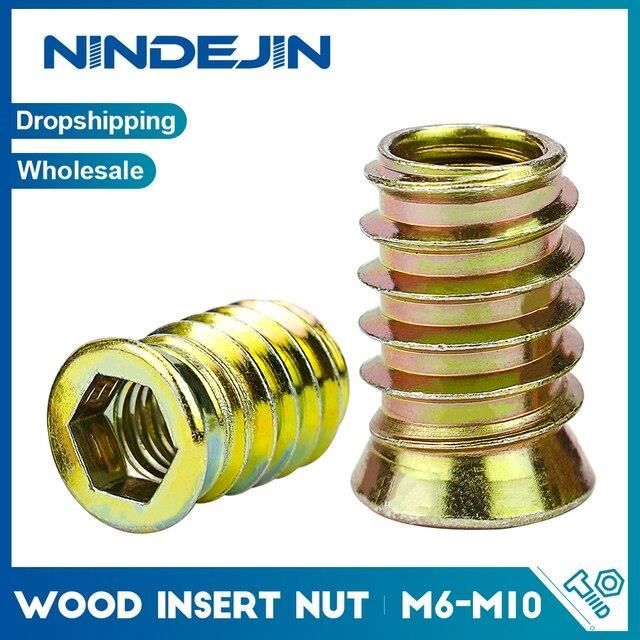 ECROU,M8x13 15pcs--écrou fileté M6 M8 M10 en acier au carbone zingué ...