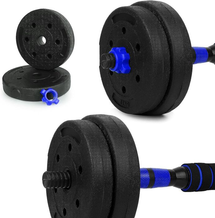 Wuuhoo® Set d'Haltères Arni – Ensemble de 2 pièces, Avec des Disques et ...