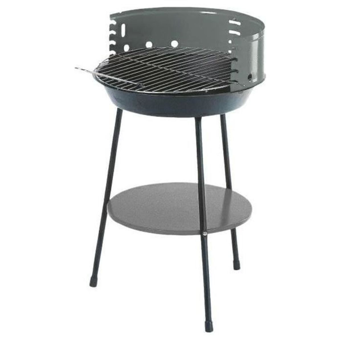 Barbecue rond 35 cm jardin Master Grill MG915 charbon de bois ...