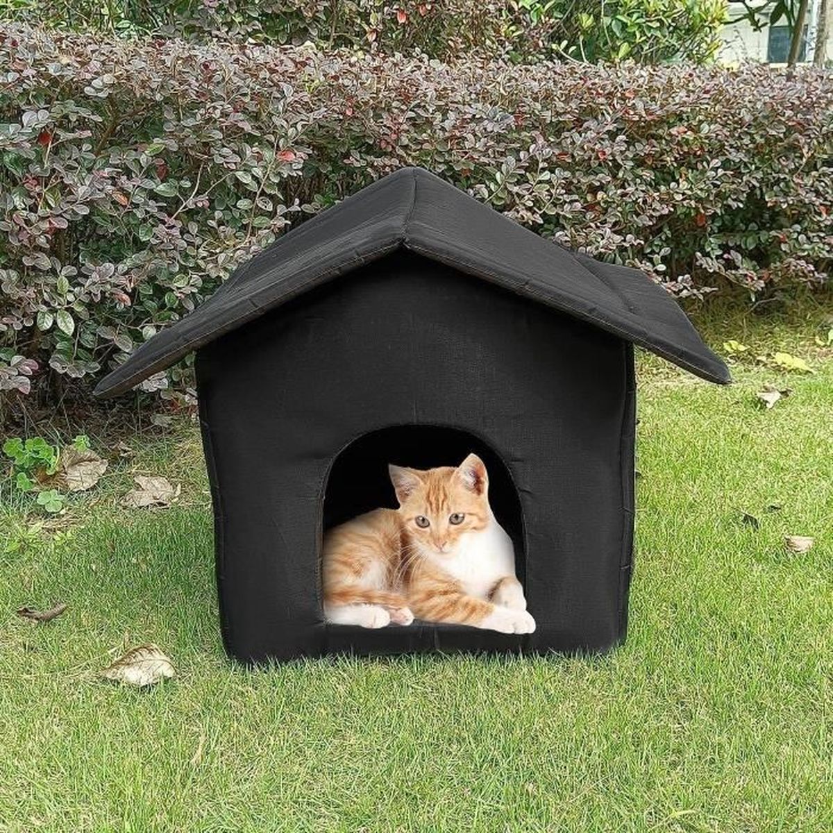 Maison pour Chat Extérieur Hiver,ITOOBE Niche Chat, Chien, Niches À ...