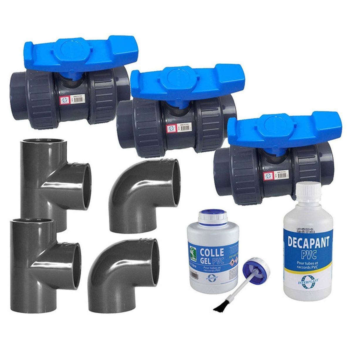 Kit plomberie, Montage Chauffage de Votre Piscine, Bypass Diametre 50 ...