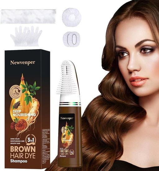 Braun Shampooing colorant pour cheveux gris et couvre la barbe ...