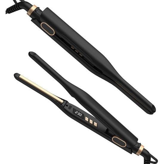 Lisseur Cheveux Court, Lisseur Boucleur 2 en 1, Mini Fer a Lisser Portable, Mini Lisseur de ...