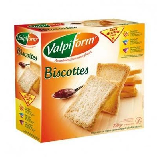Biscottes sans gluten (250 g) - SANS GLUTEN - Cdiscount Au quotidien