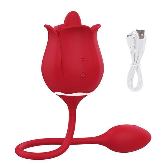 Rose succion vibrateur avec vagin vibrant oeuf masseur Clitoris mamelon ...