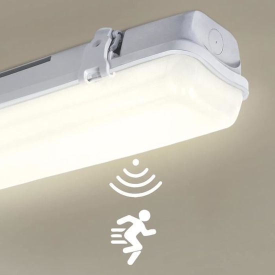 36W Led Luminaire Pour Locaux Humides Avec Mouvement Détecteur 120Cm ...