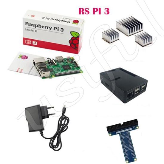 Original RS Raspberry Pi 3 Module B avec wifi et bluetooth+ +boîtier ...
