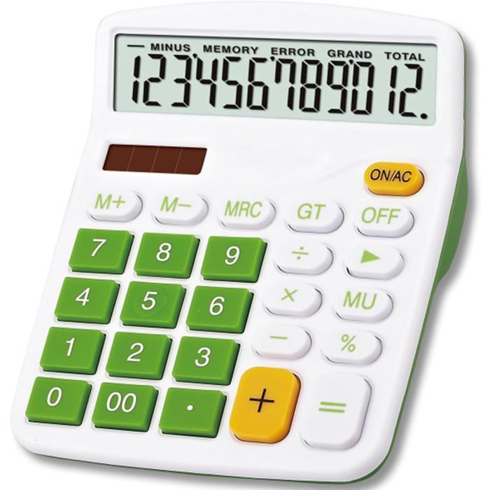 Calculatrice Standard de Base,Grandes Calculette Batterie Solaire ...