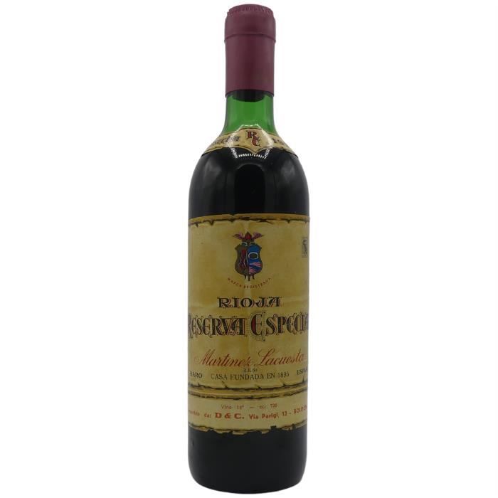 Rioja Reserva Especial Rouge 1922 - 75cl - Domaine Martinez Lacuesta ...