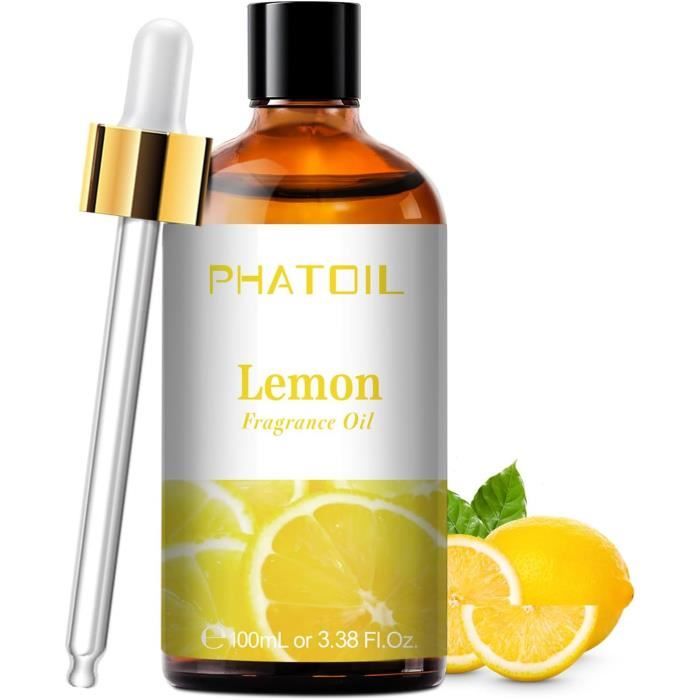 Citron Huile Essentielle 100Ml, Huile De Citron Pour Diffuseur, Huile ...
