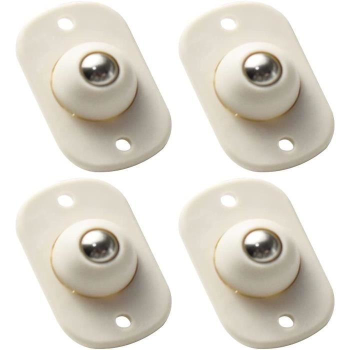 Mini roulettes pour Meubles 4 Pcs,360 °Mini roulettes Pivotantes Auto ...