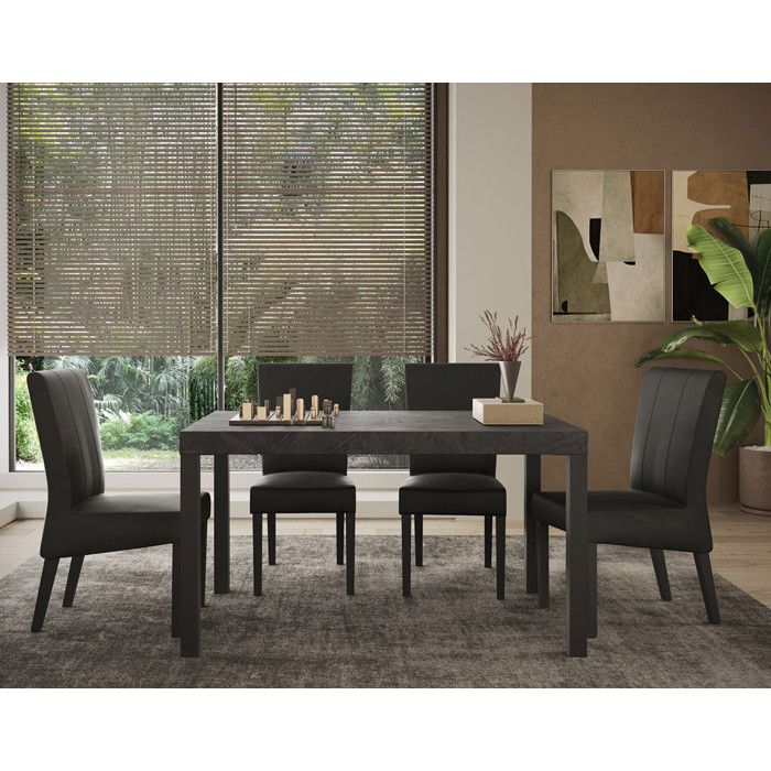 Jules - table à manger - 6 personnes - Gris - Cdiscount Maison