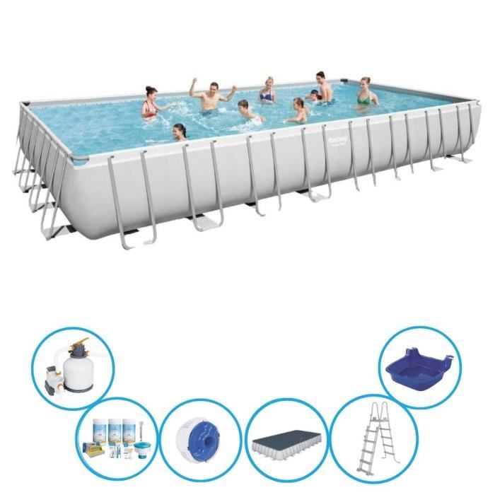Bestway Piscine Power Steel - Plus des accessoires - 956x488x132 cm ...