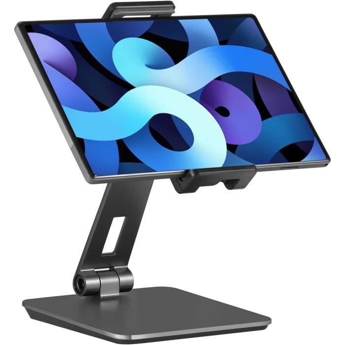 Support Tablette Réglable Et Pliable, Porte Tablette Bureau Aluminium ...