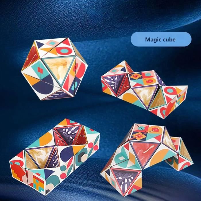 Style Stress Relief Cube Variety Geometric Changeable Magic Cube 3D Decompression Hand Flip ...