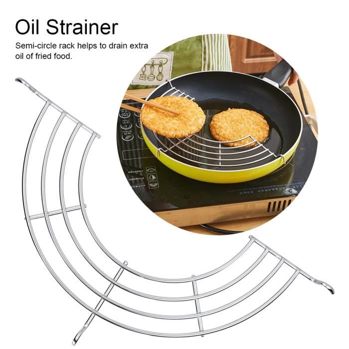 GOTOTOP Fried Food Rack, Semi-circle Steam Rack, for Kitchen Home art ...