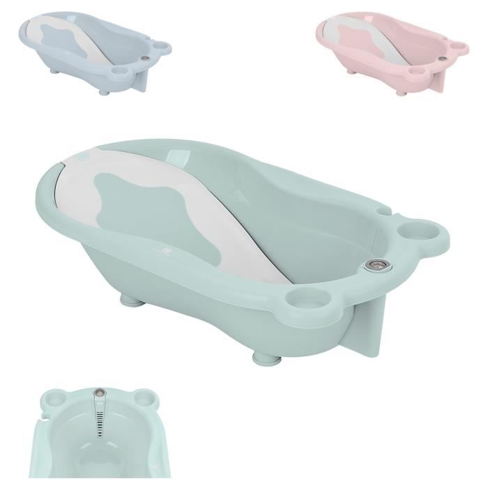 Baignoire pour bébé - KIKKABOO - Kai - Thermomètre intégré - Écoulement ...